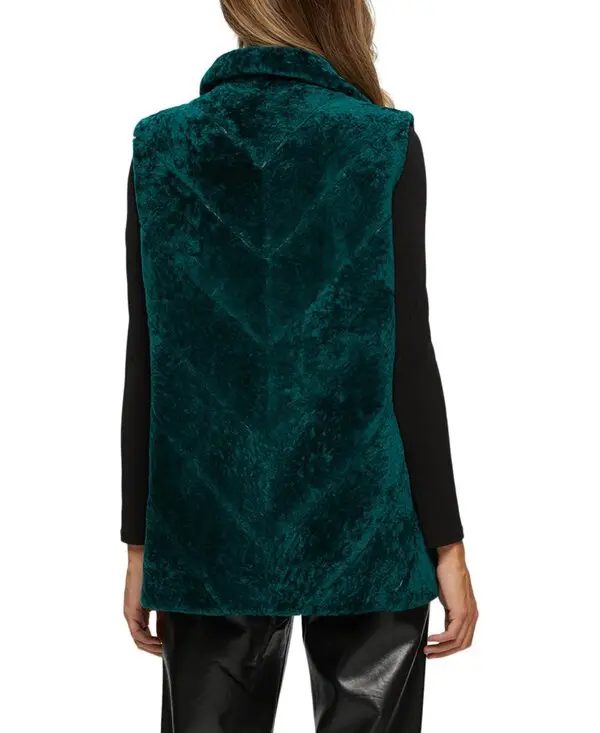 Gorski Reversible Shearling Lamb Vest - Emerald/black