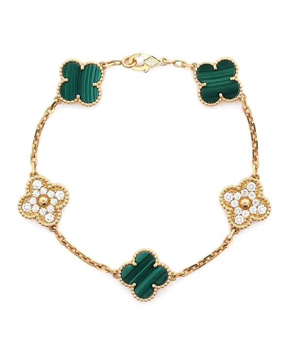 VAN CLEEF & ARPELS Vintage Alhambra 5-motif Bracelet - Gold