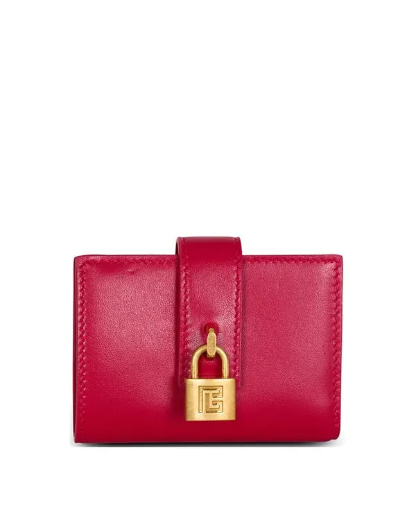 Balmain Pulse Leather Purse - Pink