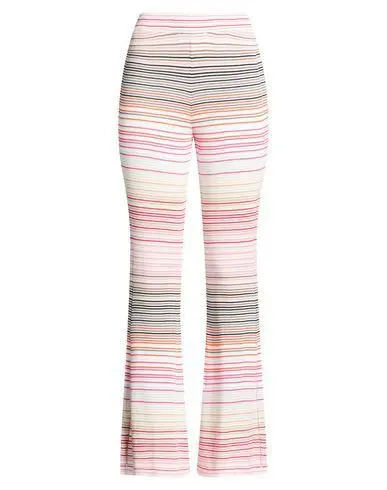 Missoni Flared Intarsia-knit Pants - White