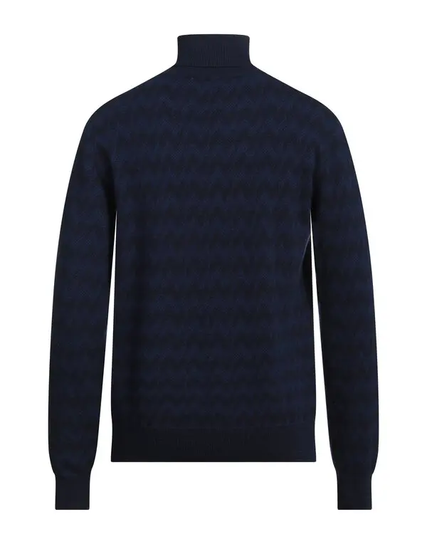 Missoni Turtleneck Wool Cashmere Knit - Blue
