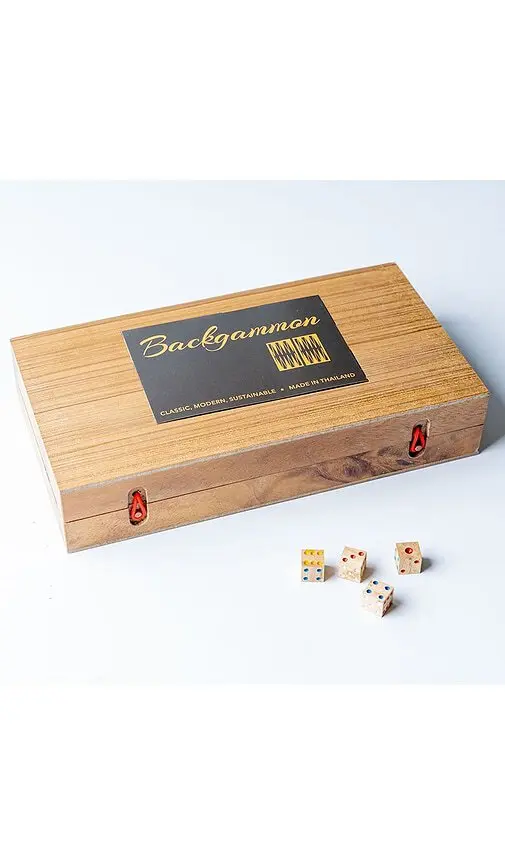 VERVE CULTURE Backgammon In Brown