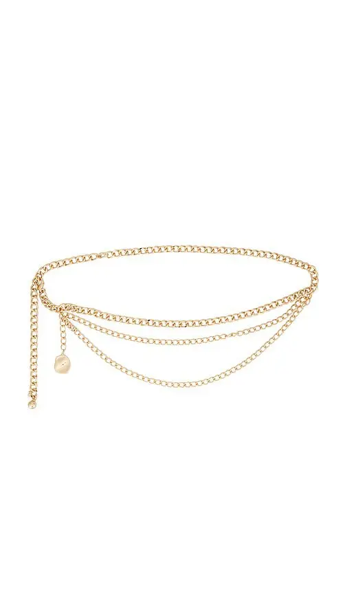 Ettika Modern Edge Layered Waist Chain - Gold