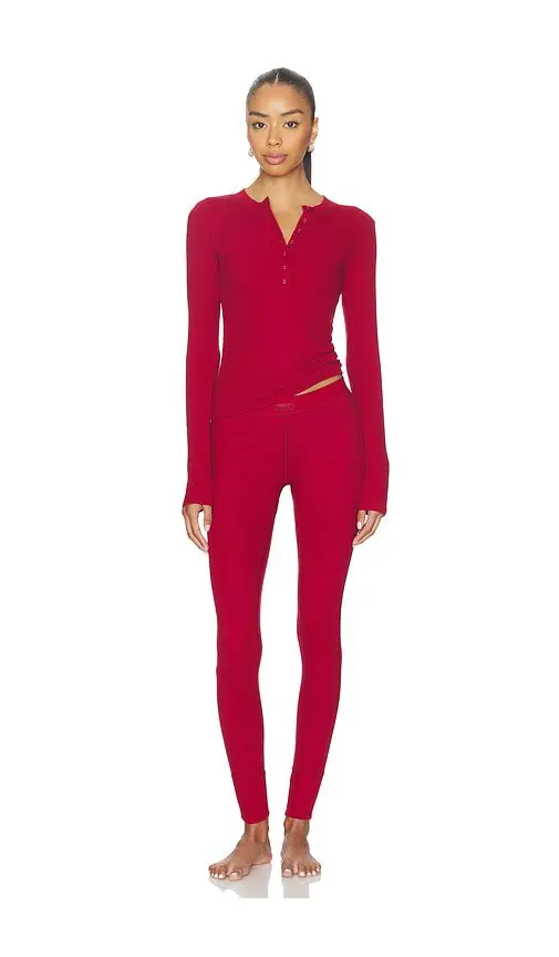 SKIMS Henley And Legging Set