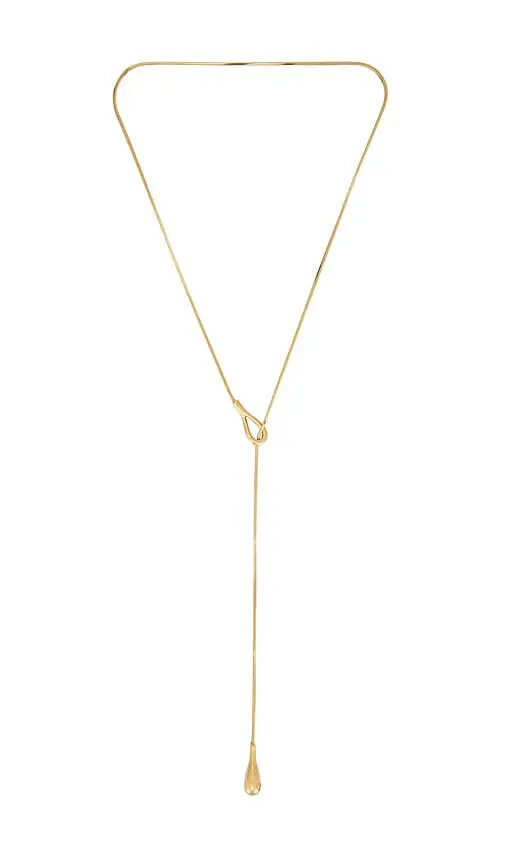 Shashi Elliot Lariat Necklace - Gold