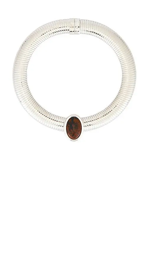 JULIETTA Opyum Necklace - Silver & Brown