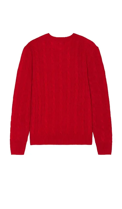 Polo Ralph Lauren Cable-knit Wool-cashmere Sweater - Red