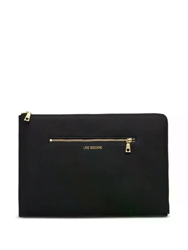 Moschino Zip-fastening Laptop Case - Black