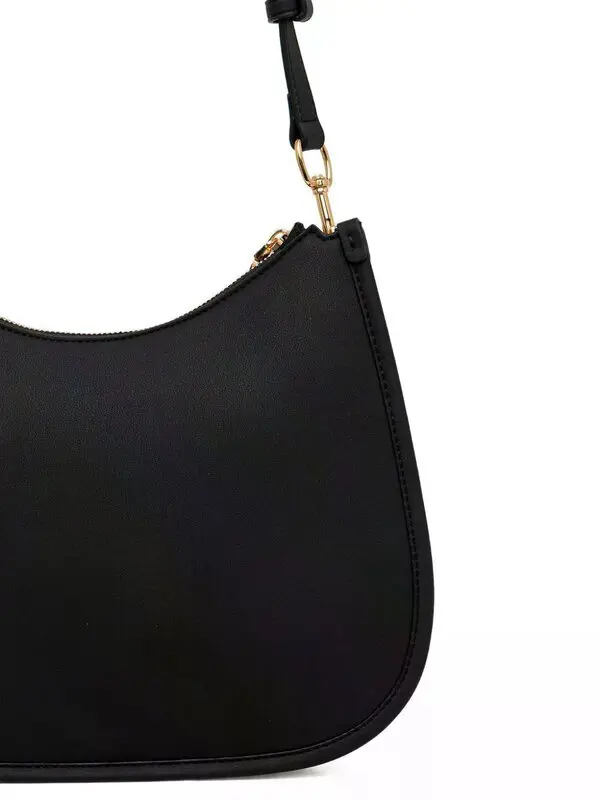 Moschino Logo-plaque Shoulder Bag - Black
