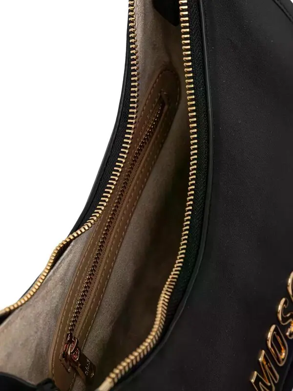 Moschino Logo-plaque Shoulder Bag - Black