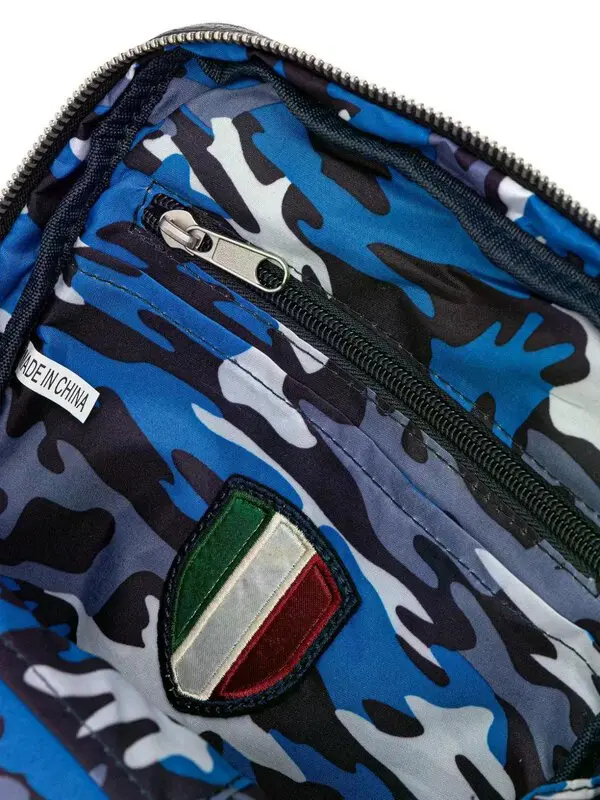 AERONAUTICA MILITARE Zipped Messenger Bag With Appliqué Details