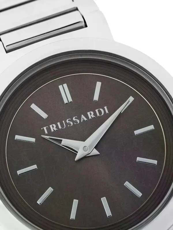TRUSSARDI Silver Tone 35mm Round Watch