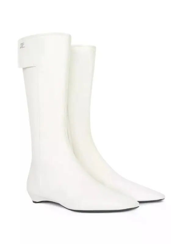 COURREGES Logo-detail Flat Boots