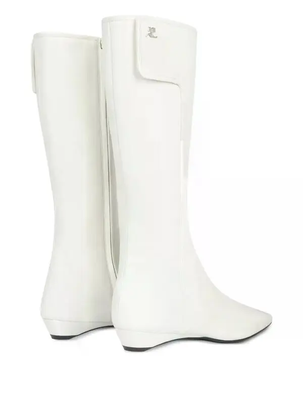COURREGES Logo-detail Flat Boots