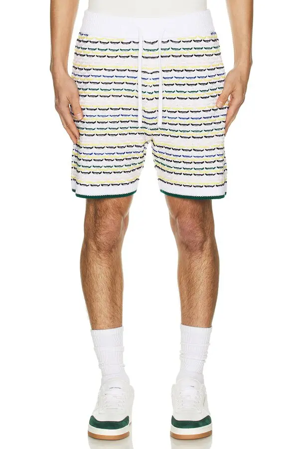Casablanca Tuck Stitch Shorts - Multi