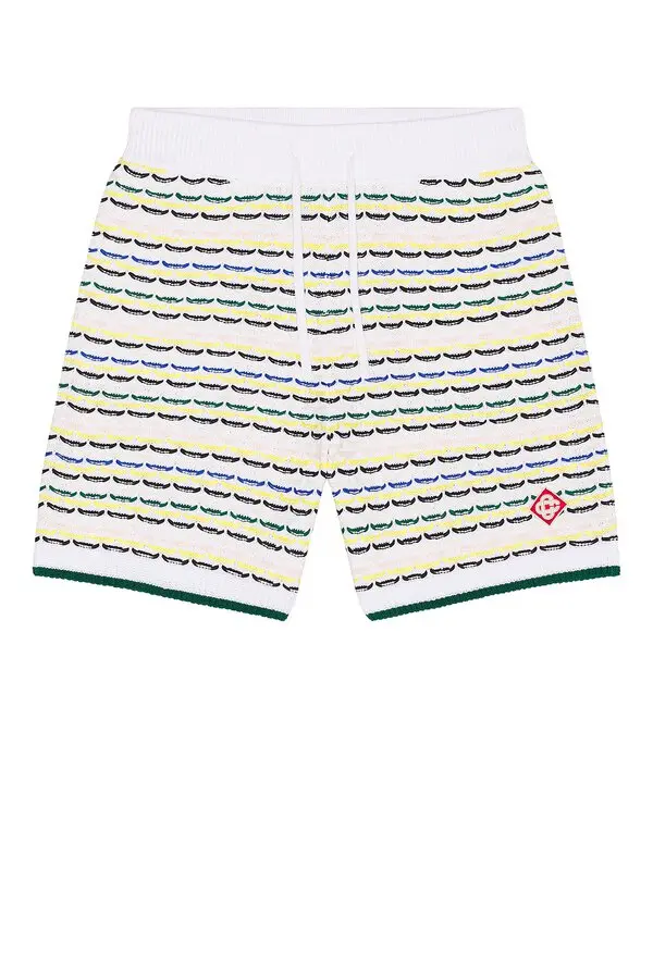 Casablanca Tuck Stitch Shorts - Multi