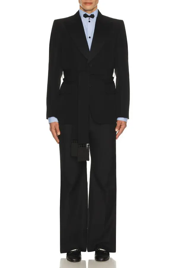 Valentino Garavani Classic Blazer Jacket In Black