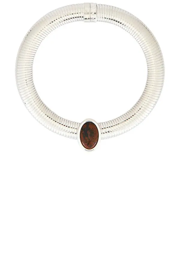 JULIETTA Opyum Necklace - Silver & Brown