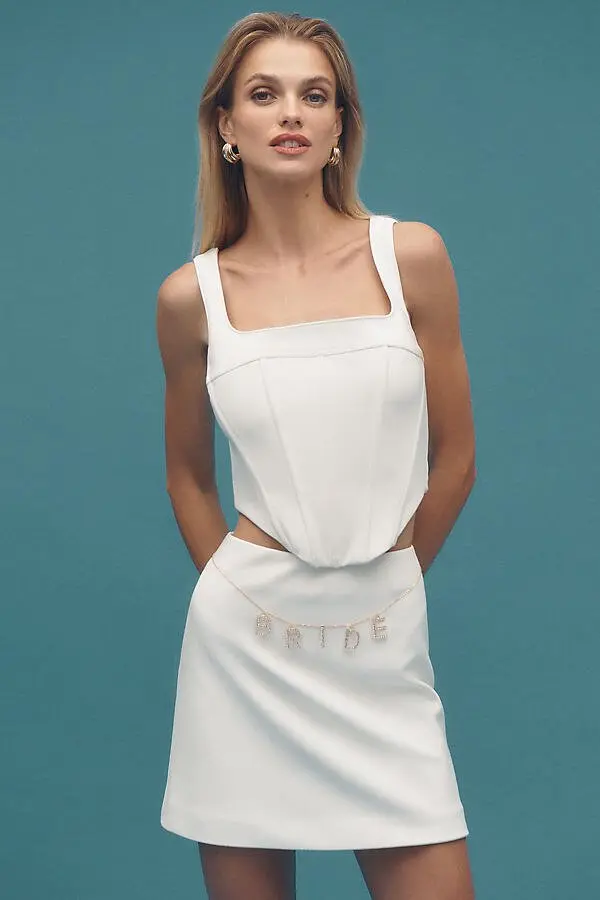 Anthropologie Bride Chain Belt - Gold