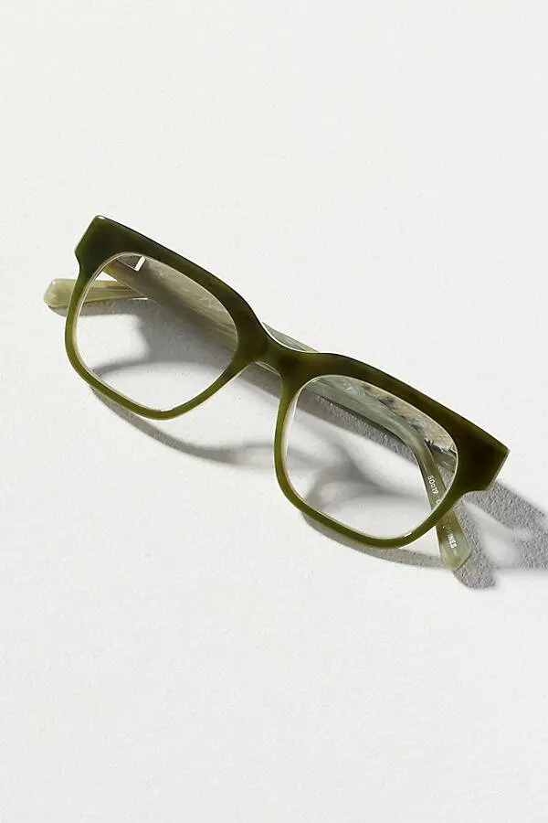 Eyebobs Numero Uno Square Readers - Green