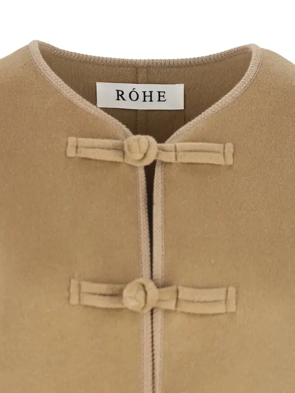 RÓHE Mandarin Jacket - Brown