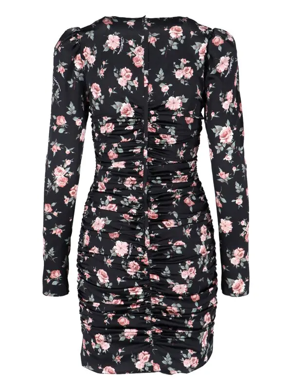 Chloé Silk Mini Dress - Black