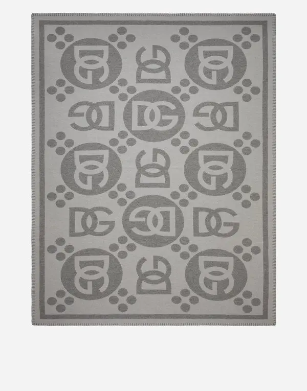Dolce & Gabbana Wool Jacquard Blanket - Multicolor