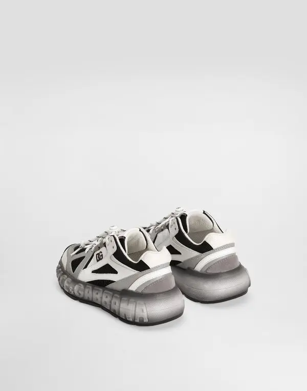 Dolce & Gabbana Dg Bounce 12 Nylon And Calfskin Sneakers