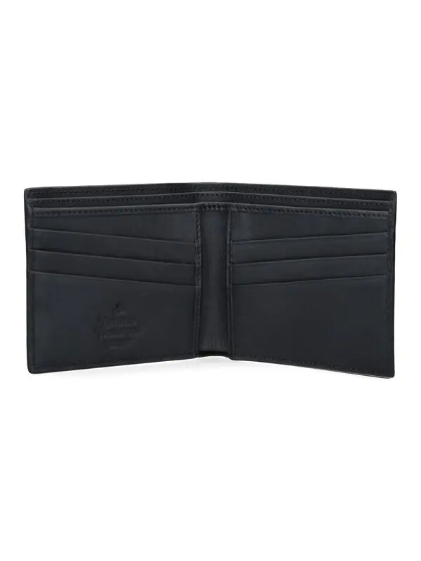 VIVIENNE WESTWOOD Orb' Bi-fold Wallet - Black