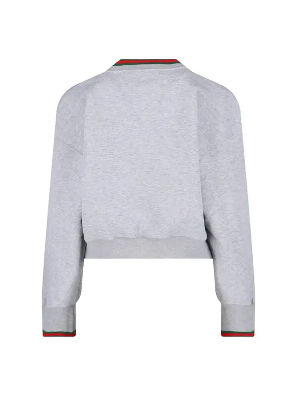 Gucci Web Sweater - Gray