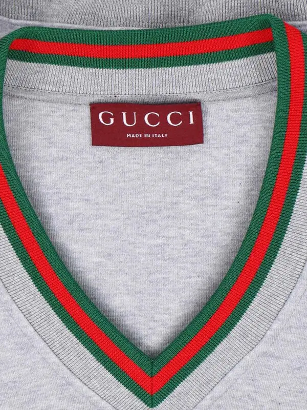Gucci Web Sweater - Gray