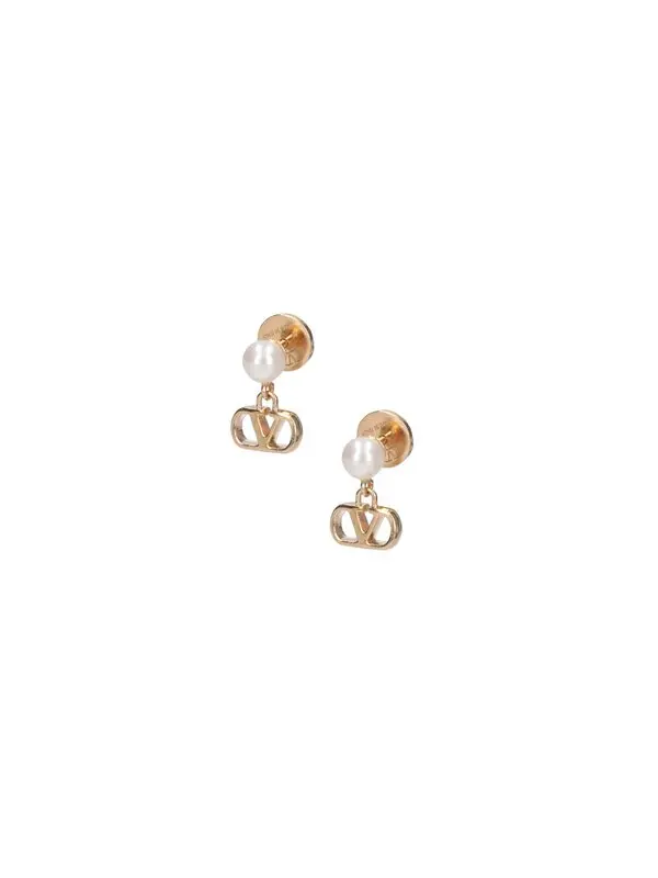 Valentino Garavani Vlogo Signature Earrings - Gold