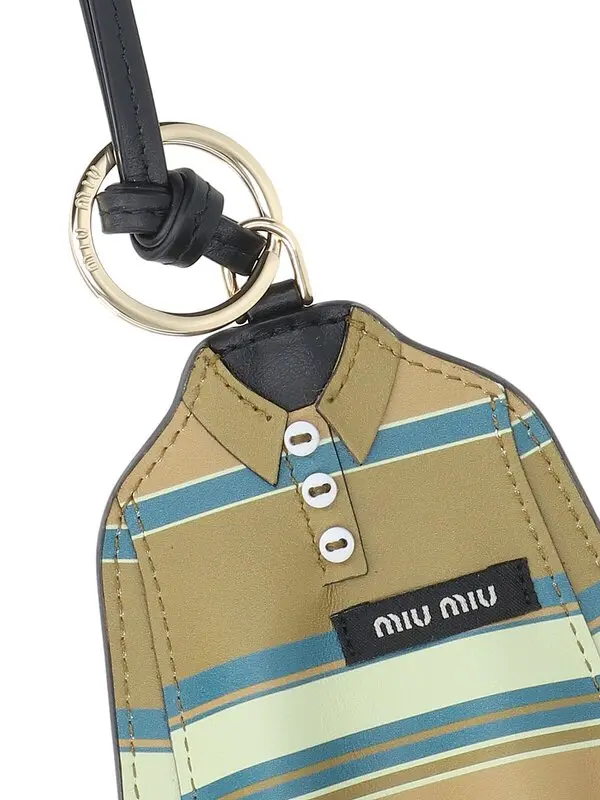 Miu Miu Rugby Shirt Keyring Charm