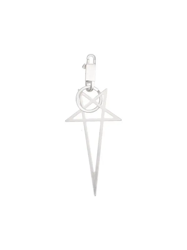 Rick Owens Pentagram Keyring Charm