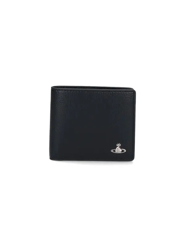 VIVIENNE WESTWOOD Bi Fold Wallet "orb - Black