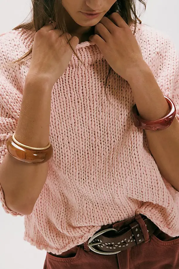 Free People Everyday Arm Party Bangle - Tort/gold