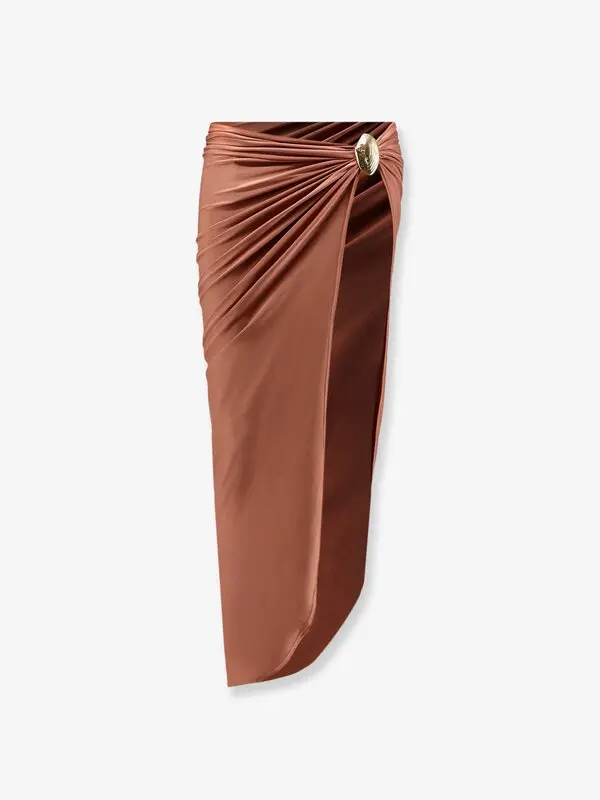 PatBO Lycra Skirt With Shell Detail