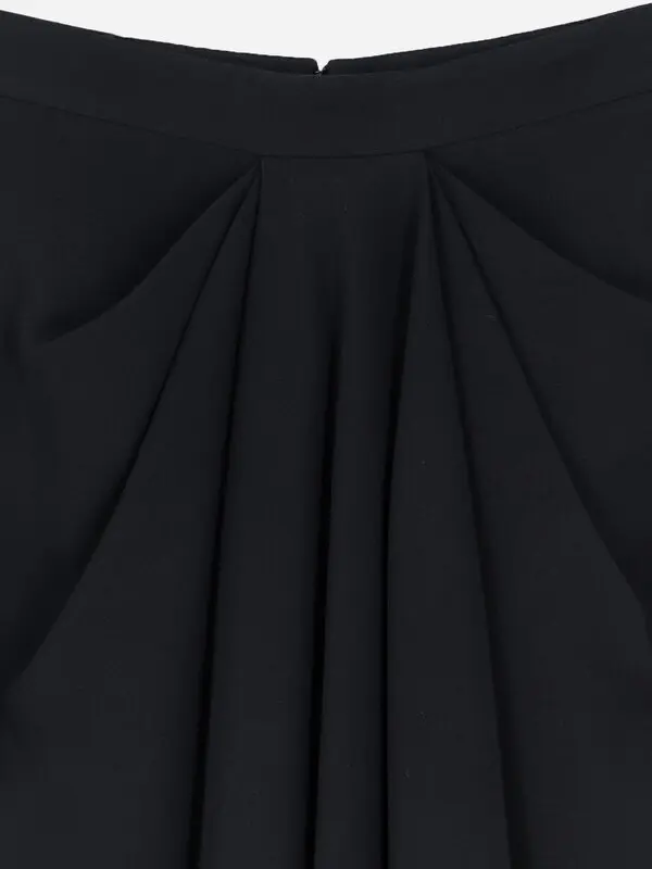 Givenchy Draped Midi Skirt - Black