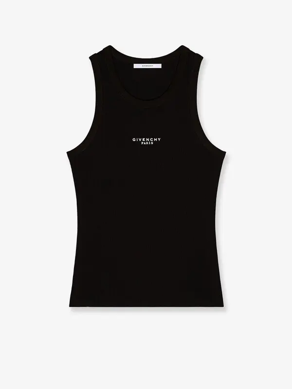 Givenchy Cotton Blend Tank Top - Black