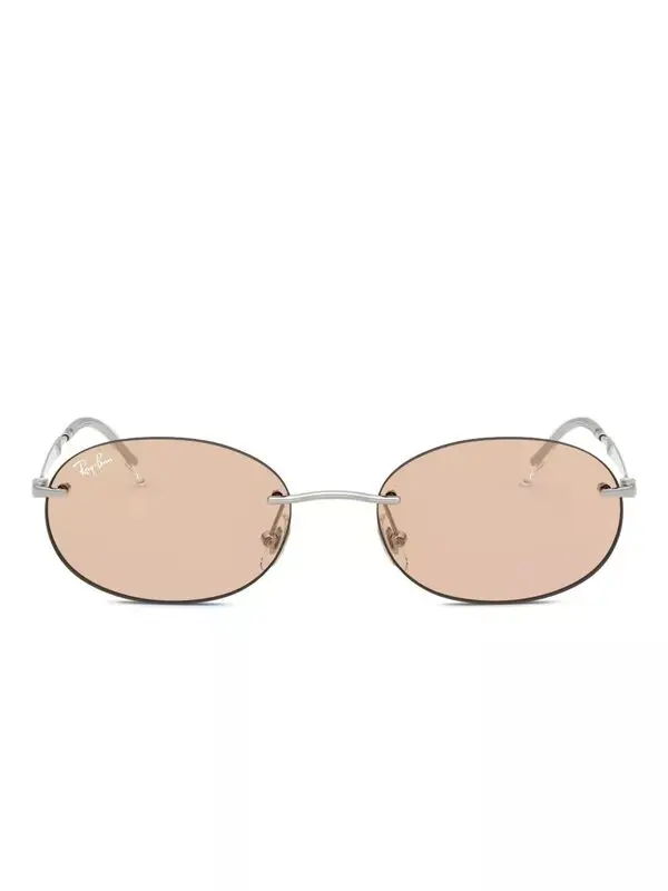 Ray-ban Rimless Oval Sunglasses - Silver