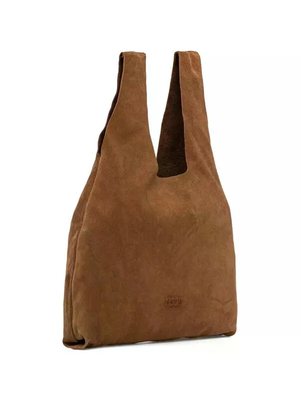 MSGM Embossed Suede Tote