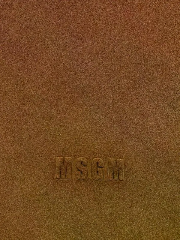 MSGM Embossed Suede Tote