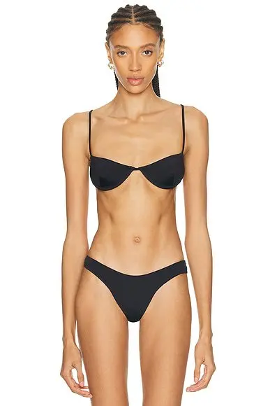 HAIGHT. Ella Bikini Top - Black