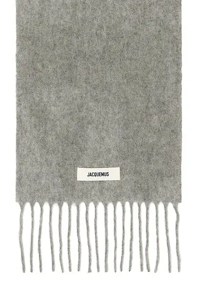 Jacquemus Large Echarpe Carro - Grey