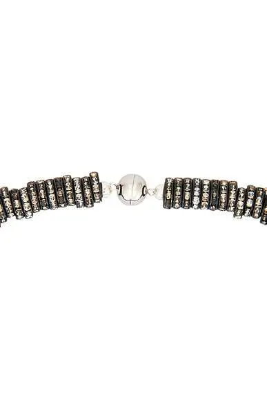 JULIETTA Pearl Drop Necklace - Black