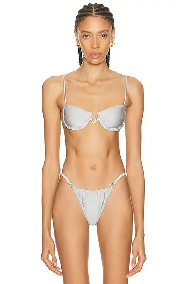 BANANHOT Cannes Bikini Top - Silver