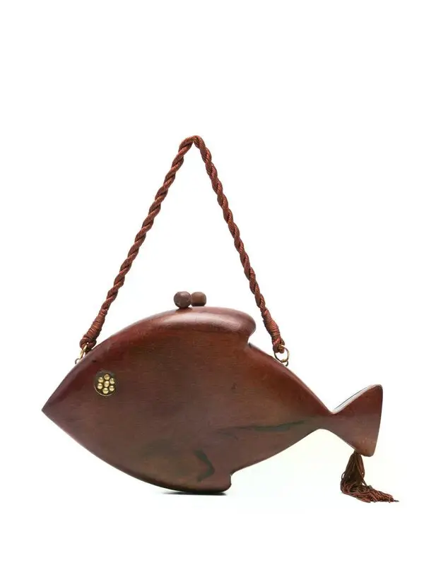 SIMONMILLER Fish-motif Clutch