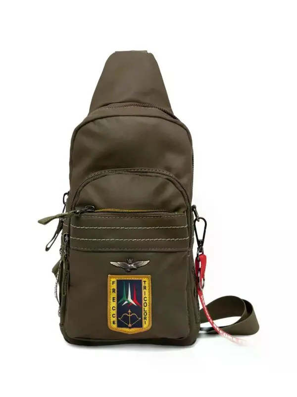 AERONAUTICA MILITARE Logo Patch Zip Backpack
