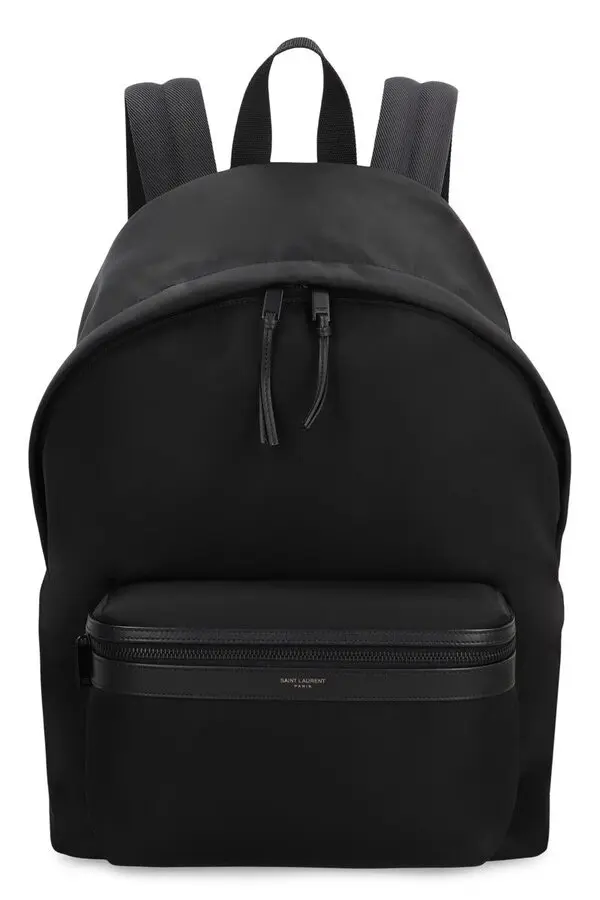Saint Laurent City Nylon Backpack - Black