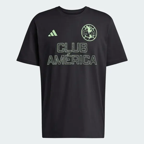 Adidas Club América Wordmark Graphic Tee - Black / Soccr-ca1-3zg